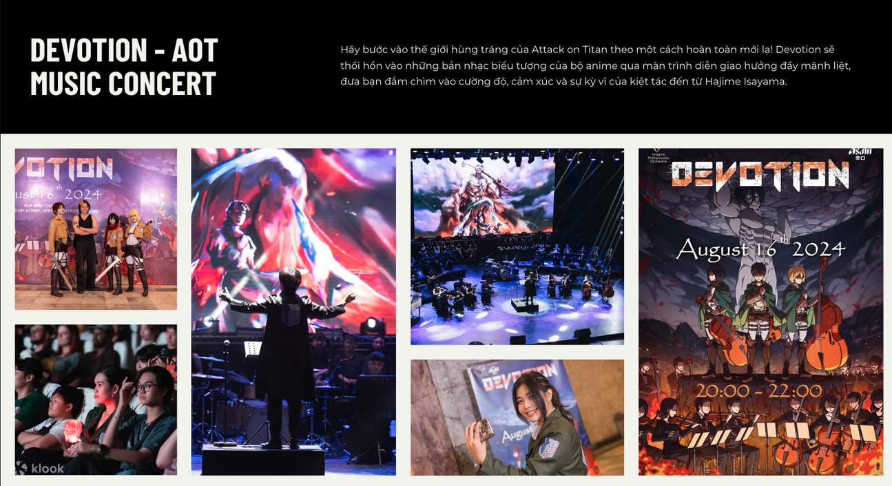 Vé Show Attack on Titan Devotion - The Symphony of Freedom - Klook Việt Nam