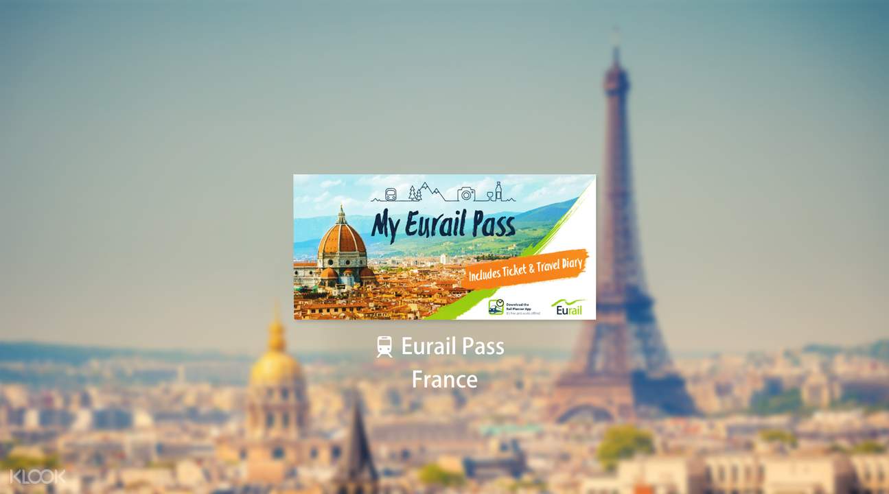 Eurail Pass for France (First Class, 1-8 Days)