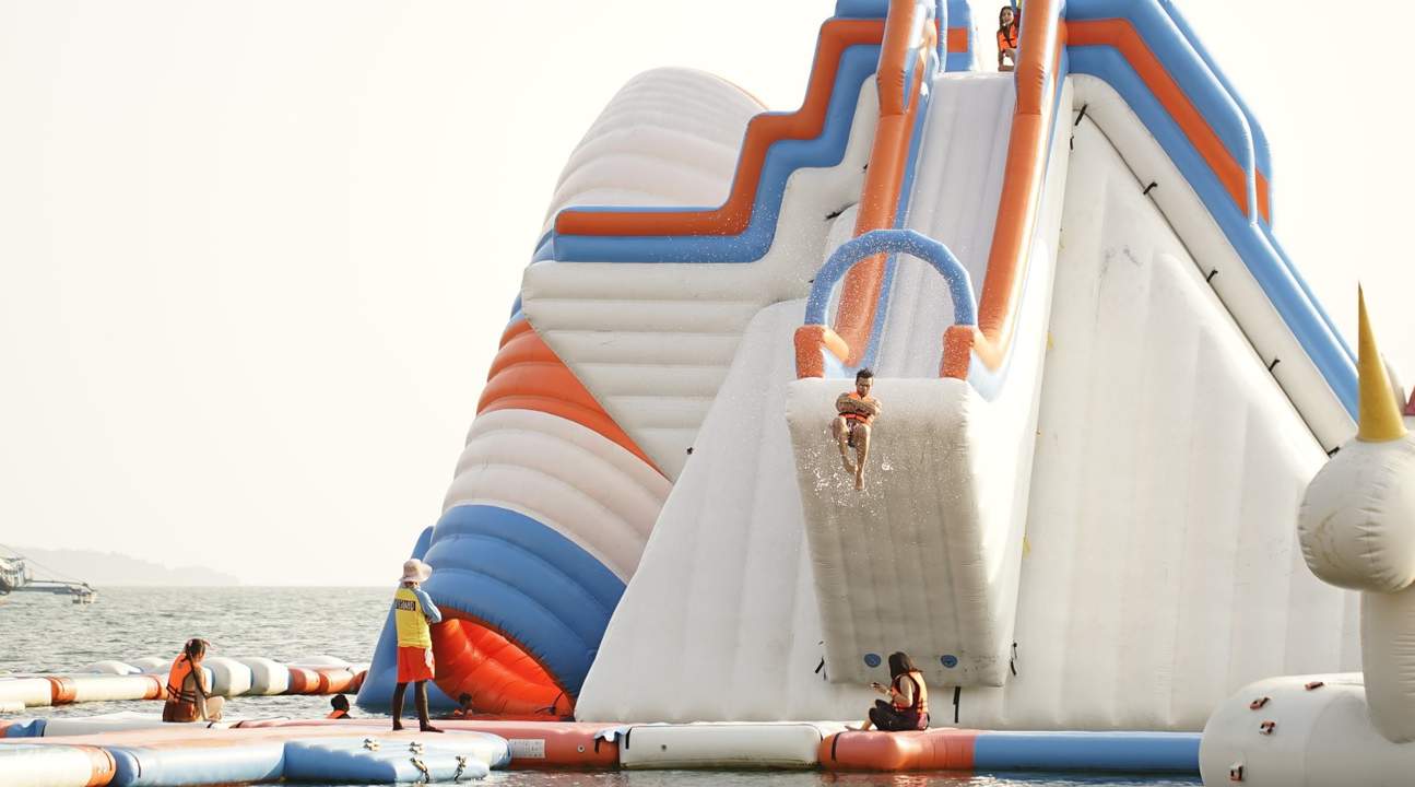 Inflatable Island in Subic, Philippines Inflatable Island in Subic, Philippines