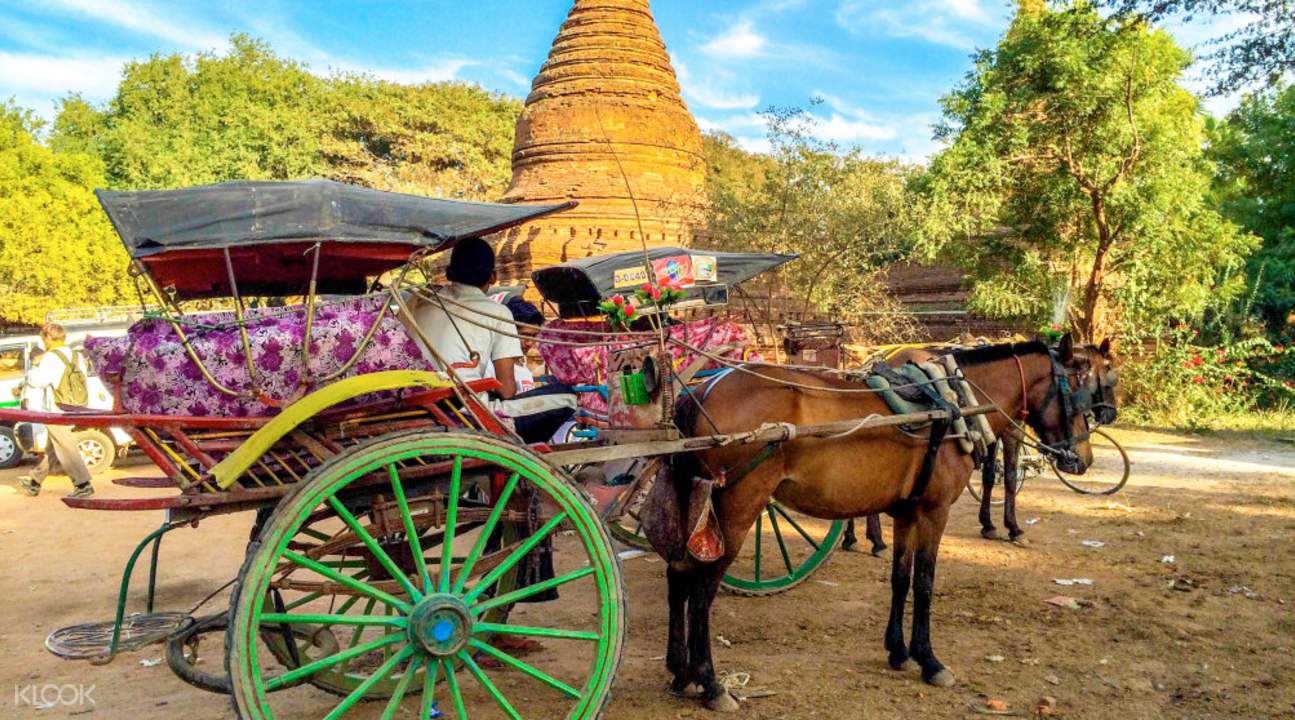 Guided Tour by Horse-Drawn Cart with Sunset Viewing Experience - Bagan ...