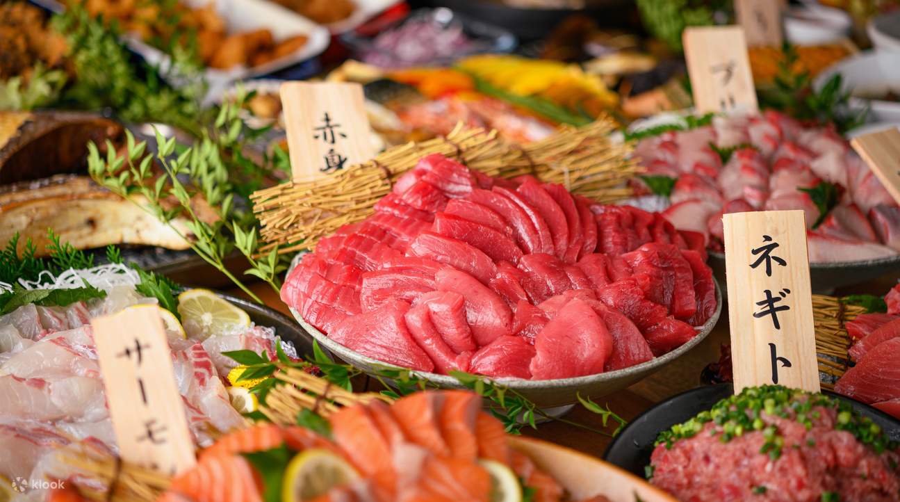 1 Hour Join In Seafood Buffet Restaurant Iroha with Meal & Tuna ...