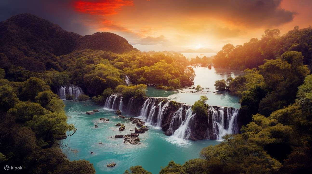 Guangxi Nanning Departure Detian Transnational Waterfall Scenic Area ...