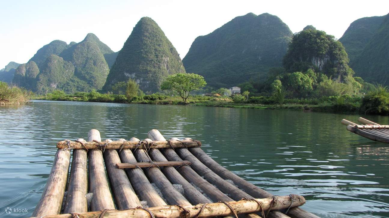 Xingping Ancient Town Bamboo Rafting Ticket with Yangshuo Round Trip ...