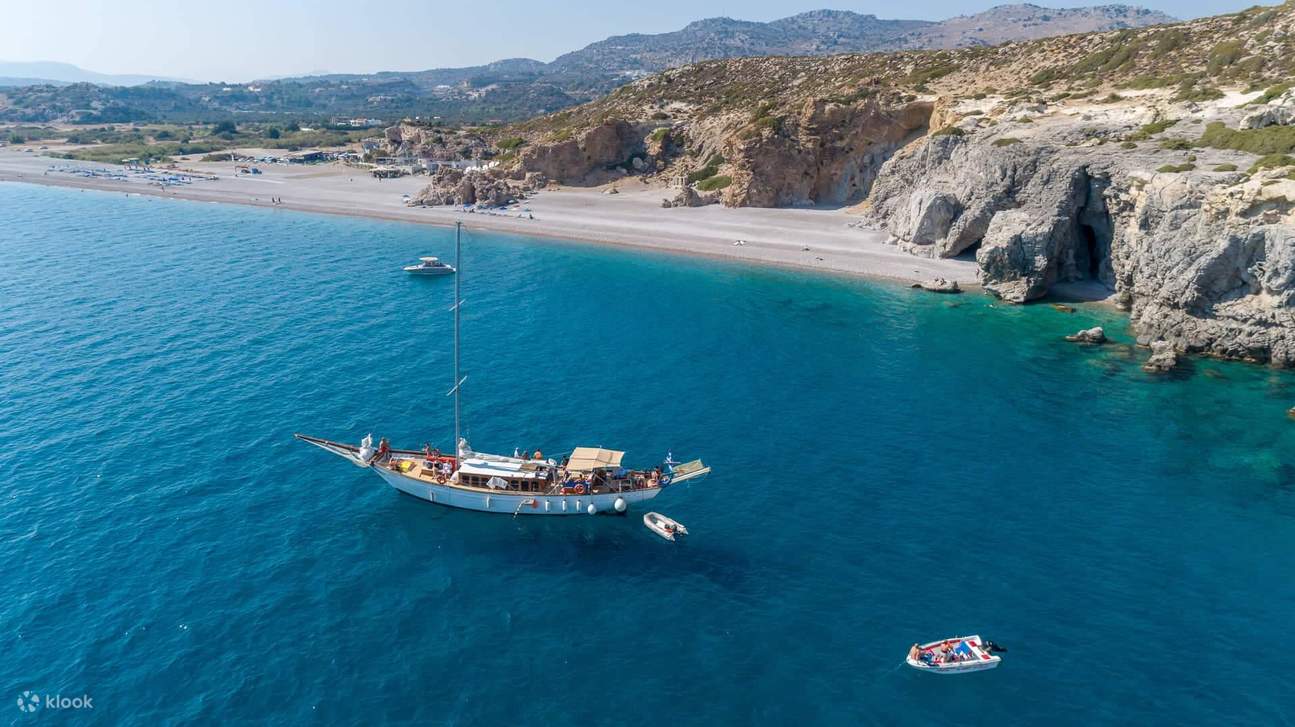 Anthony Quinn's Bay, Traganou Caves, and Kallithea Bay Sailing ...