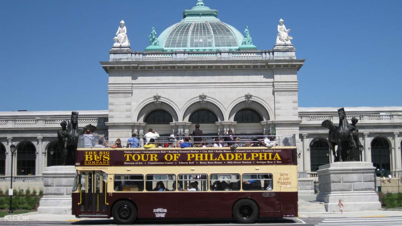 [SALE] Philadelphia Big Bus Hop-On Hop-Off Tours (Open-Top) - Ticket KD
