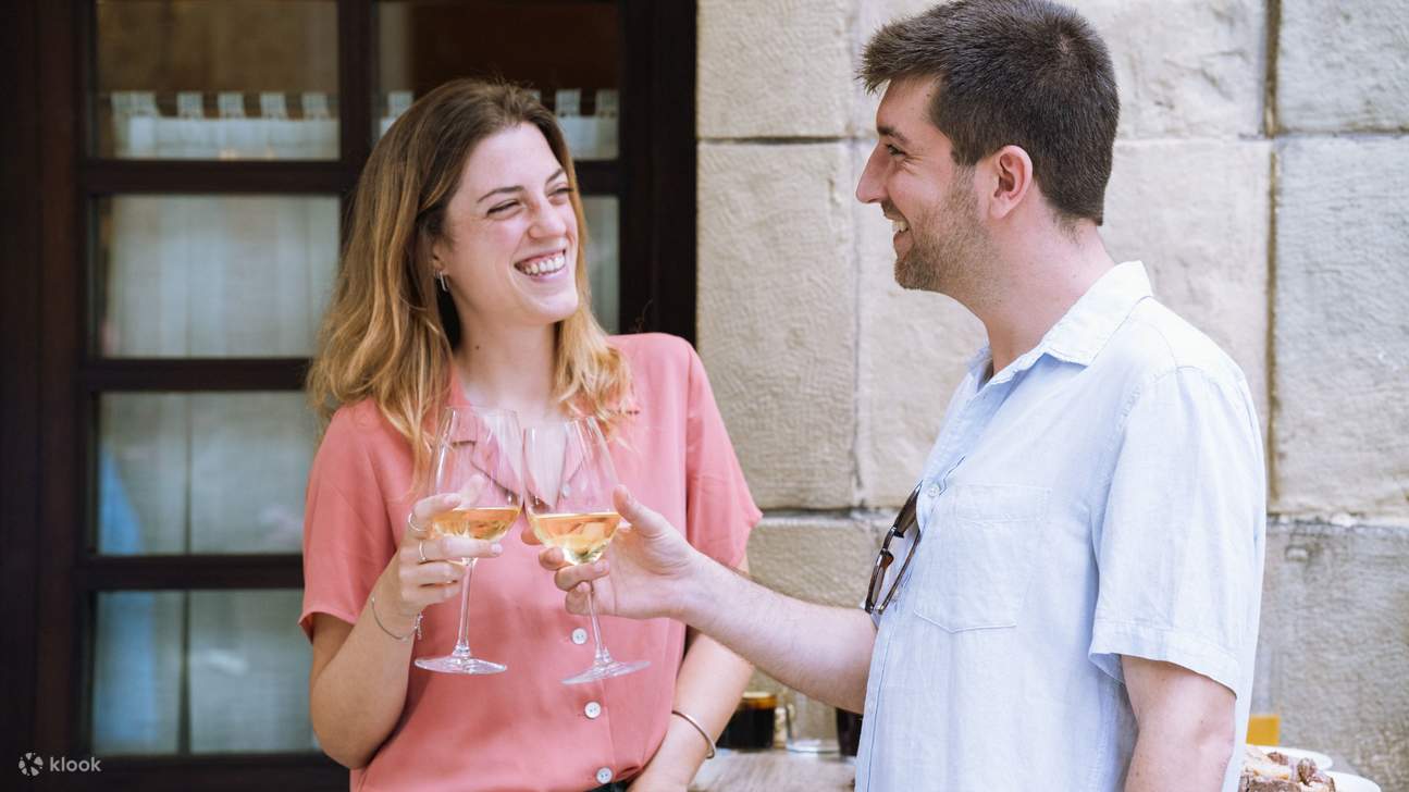 Pintxo tasting with Spanish wines food tasting tour in San Sebastian ...