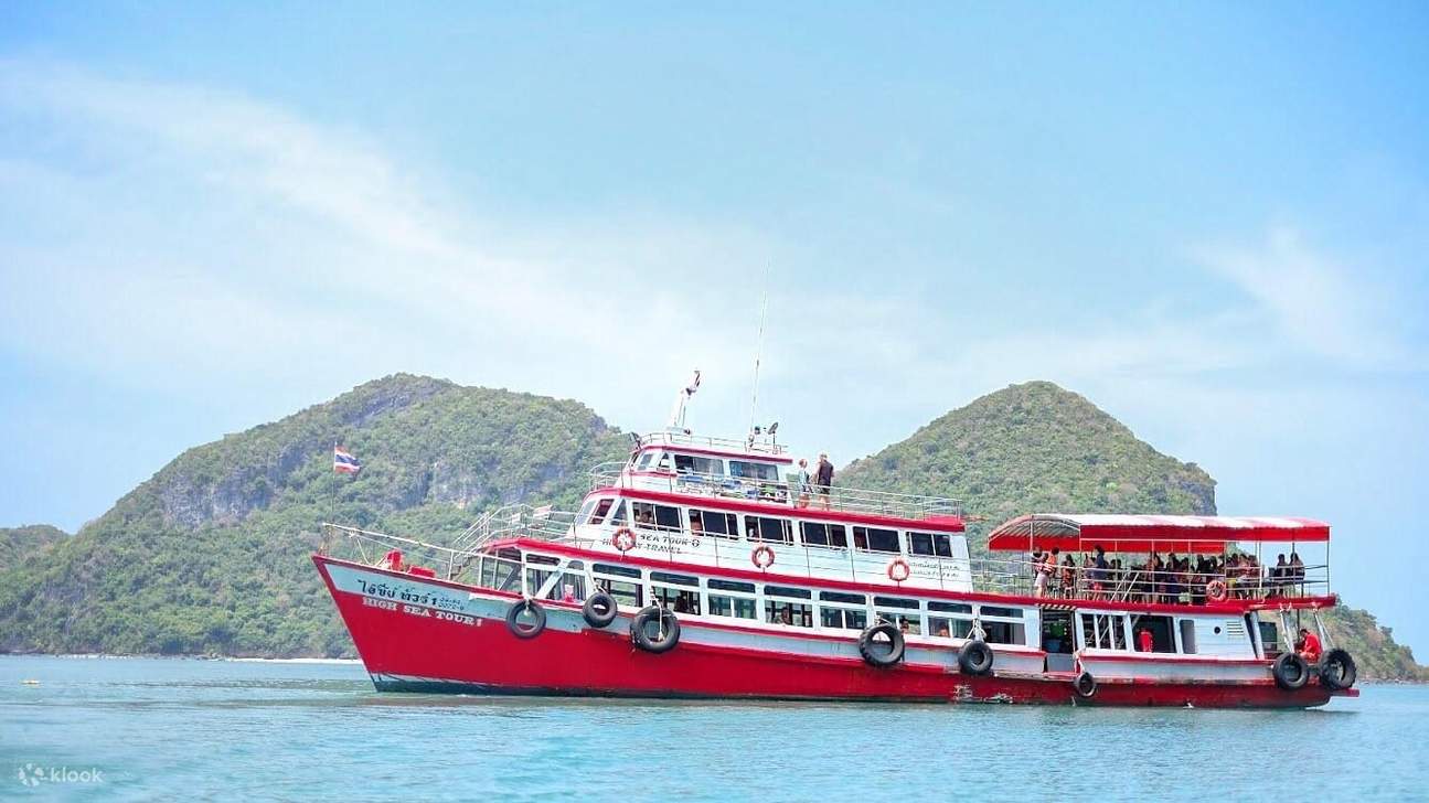Perjalanan sehari Taman Laut Negara Angthong dengan bot besar - Klook ...