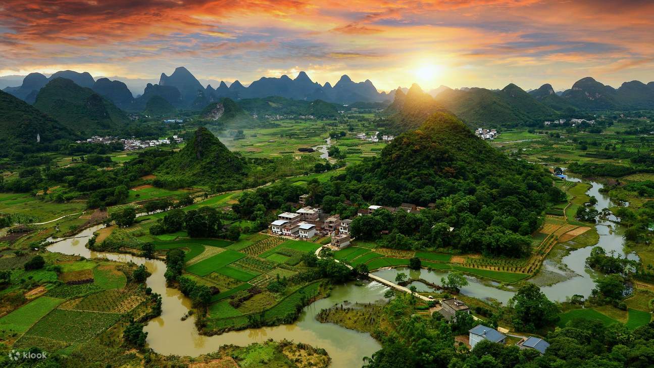 Lawatan 3 Hari Guangzhou ke Guilin Yangshuo, Teres Padi& Sorotan Bandar ...