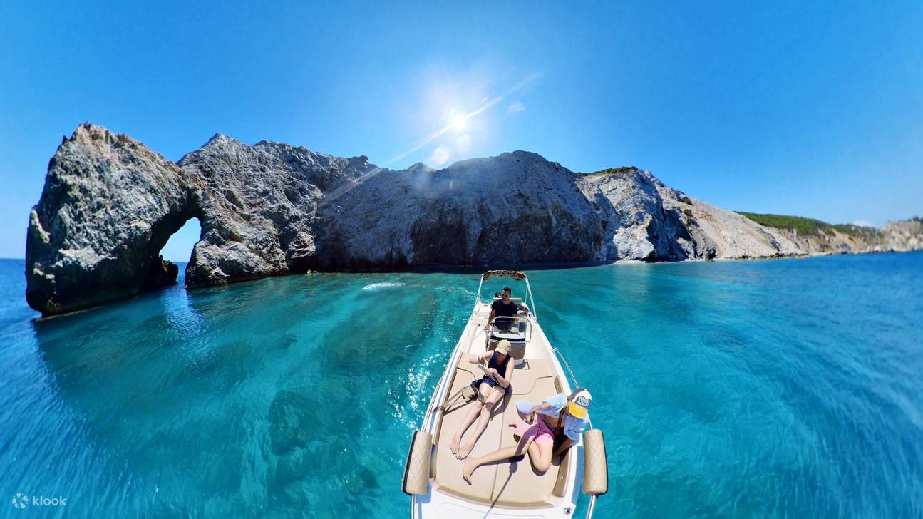 Lalaria beach, Kastro, Dark and Blue Cave Boat Cruise Skiathos - Klook ...