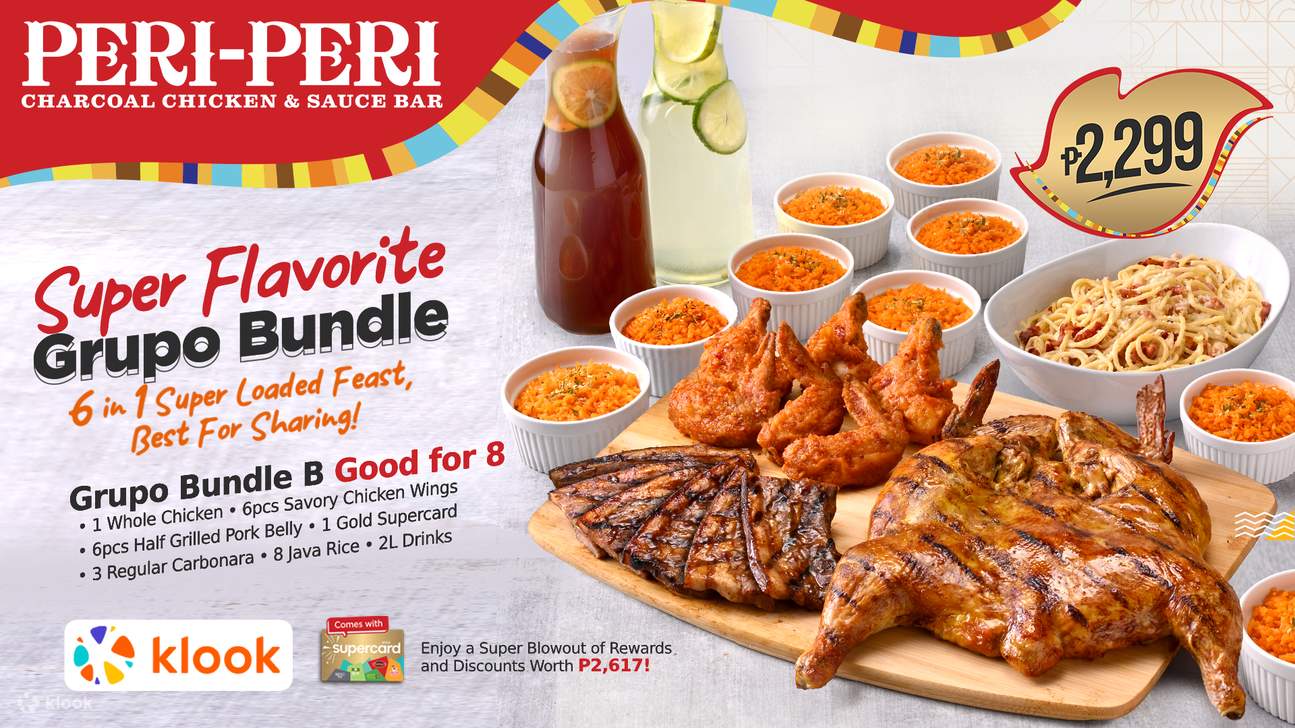 Peri-Peri Charcoal Chicken & Sauce Bar F&B Deals - Klook