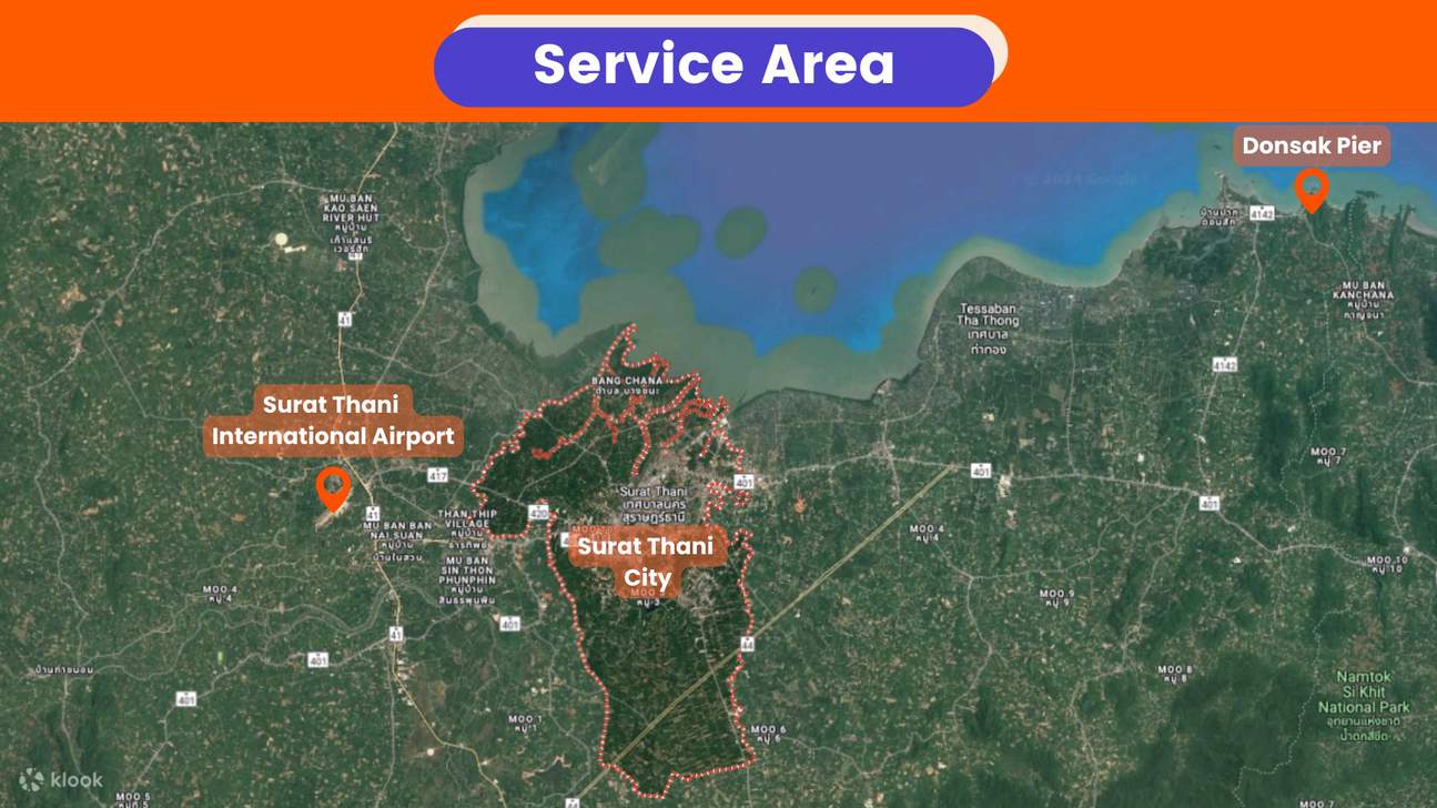 Pemindahan Bandar Peribadi antara Surat Thani dan Jeti Donsak dengan ...