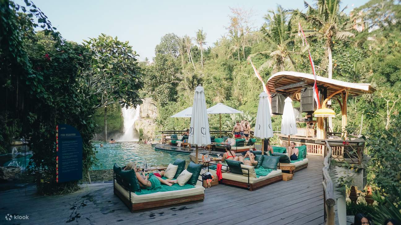Omma Dayclub Day Pass in Ubud and Tegenungan Waterfall, Sukawati from ...