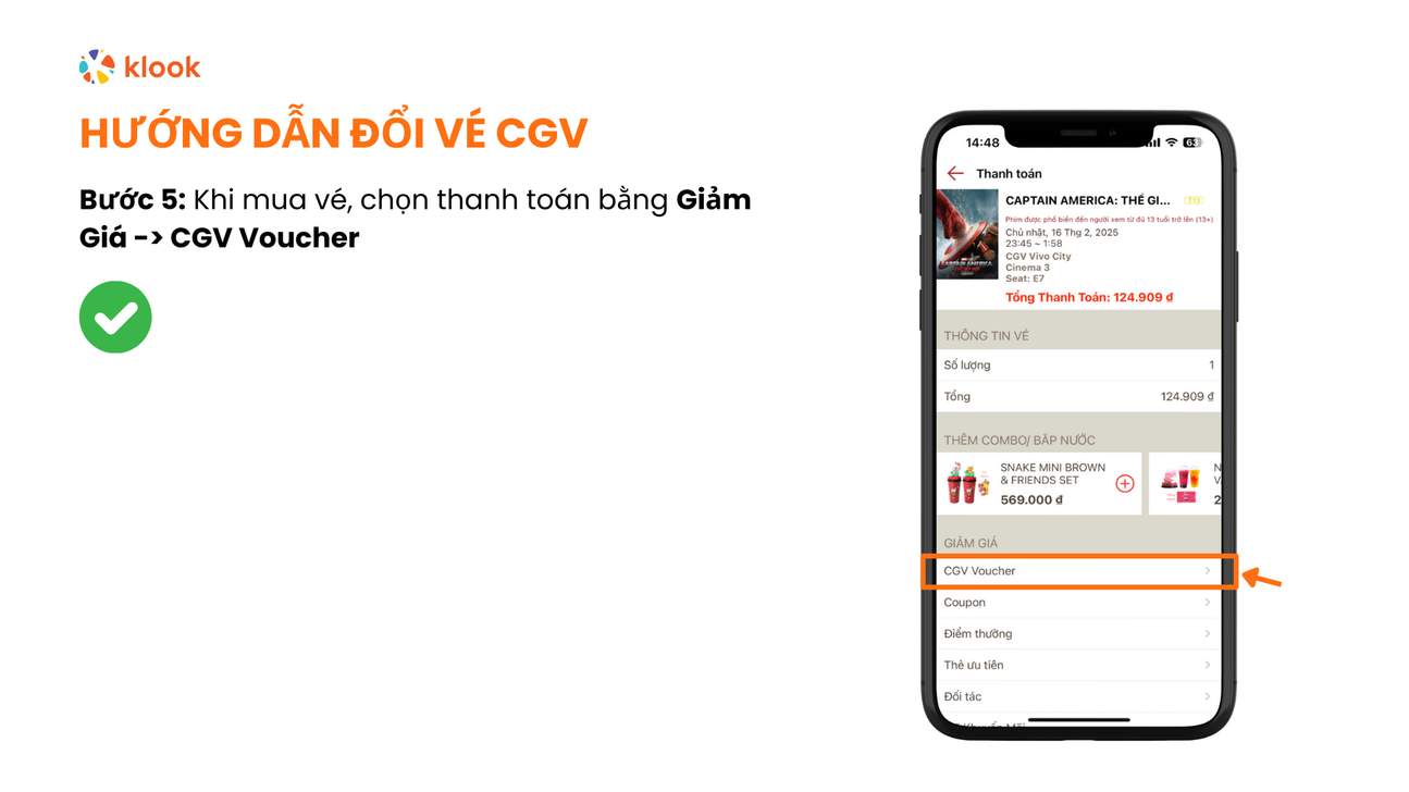 Vé Xem Phim CGV 2D tại Việt Nam - Klook Việt Nam
