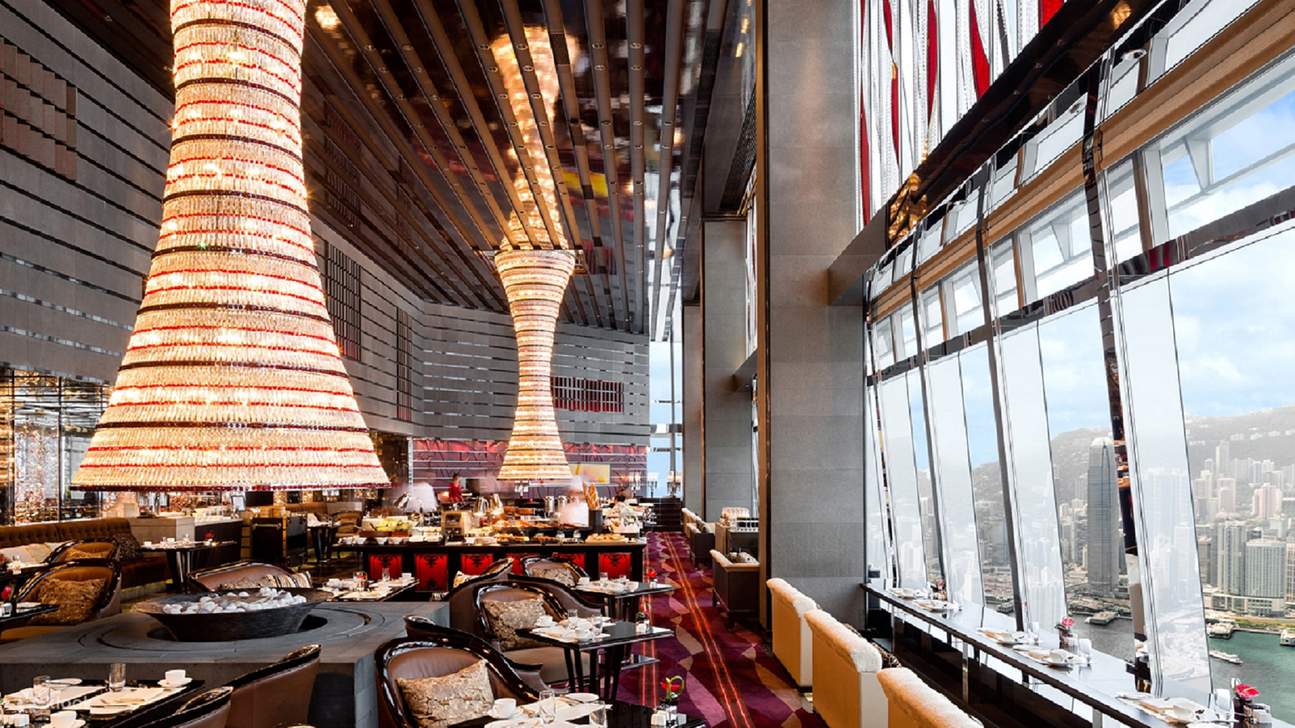 The Lounge & Bar Salón de té del vestíbulo | The Ritz-Carlton, Hong ...
