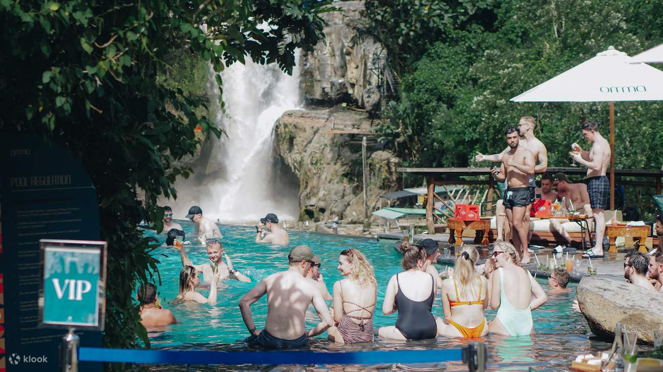 Omma Dayclub Day Pass in Ubud and Tegenungan Waterfall, Sukawati from ...