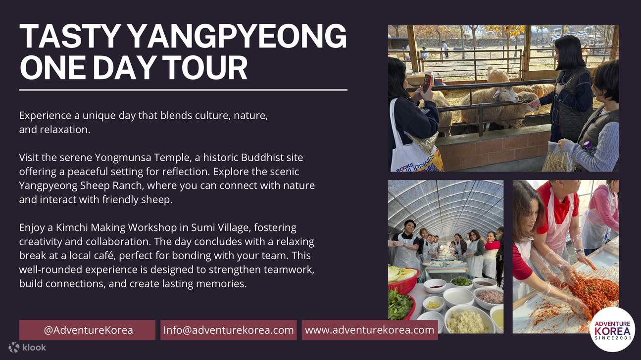Tasty Yangpyeong Day Tour from Seoul - Klook Philippines
