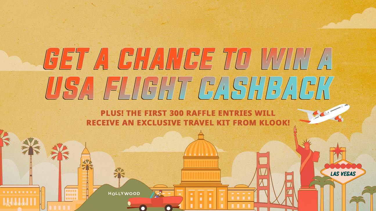 American Dream Raffle: Win a USA Flight Cashback! - Klook United States
