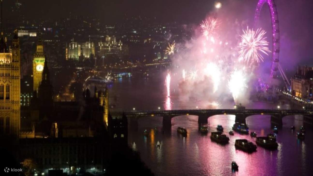 River Thames New Year's Eve cruise on London Rose in London - Klook ...