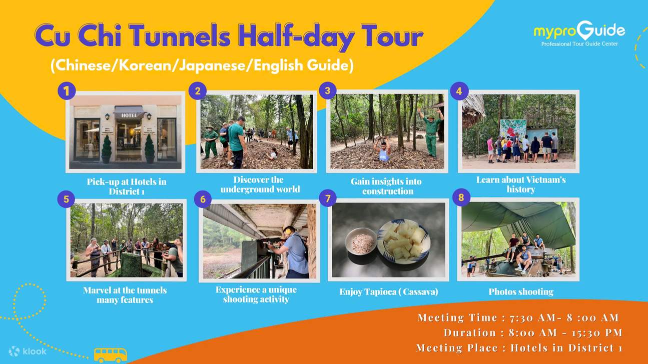 Classic Cu Chi Day Tour with Chinese, Japanese, Korean Guide - Klook ...