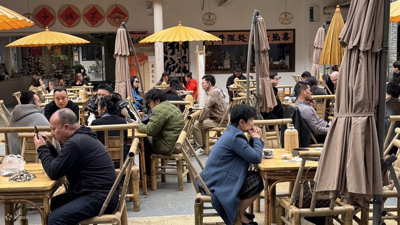 Tea tasting experience at Shaocheng Teahouse in Chengdu, Sichuan ...
