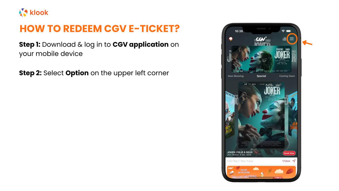 越南 CGV 2D 電影電子票 - Klook 客路