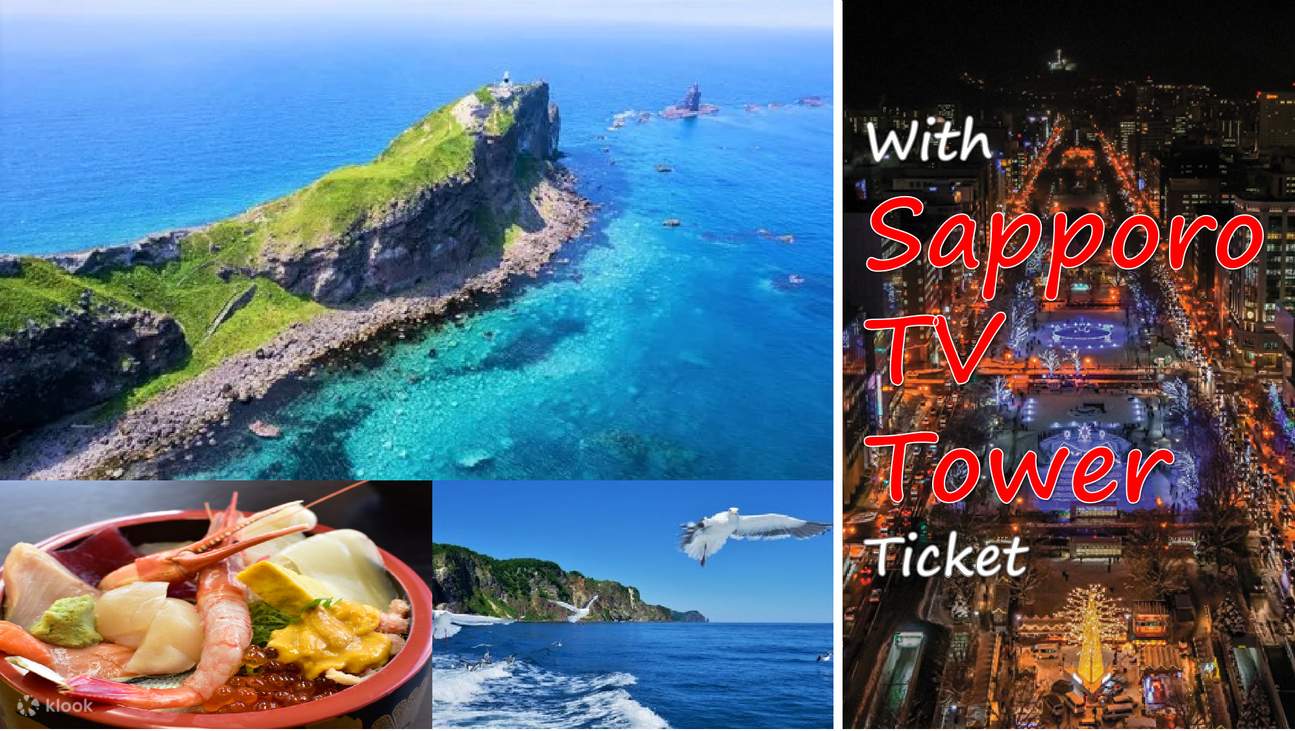 Scenic Cape Kamui & Shimamui Coast in Shakotan & TV Tower ticket ...