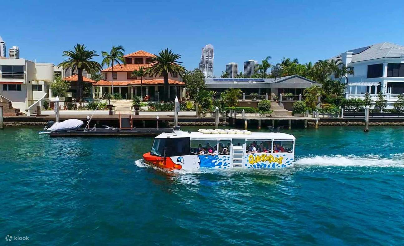 Quack'rDuck Cruise und Gold Coast nehmen an einer Tagestour teil ...