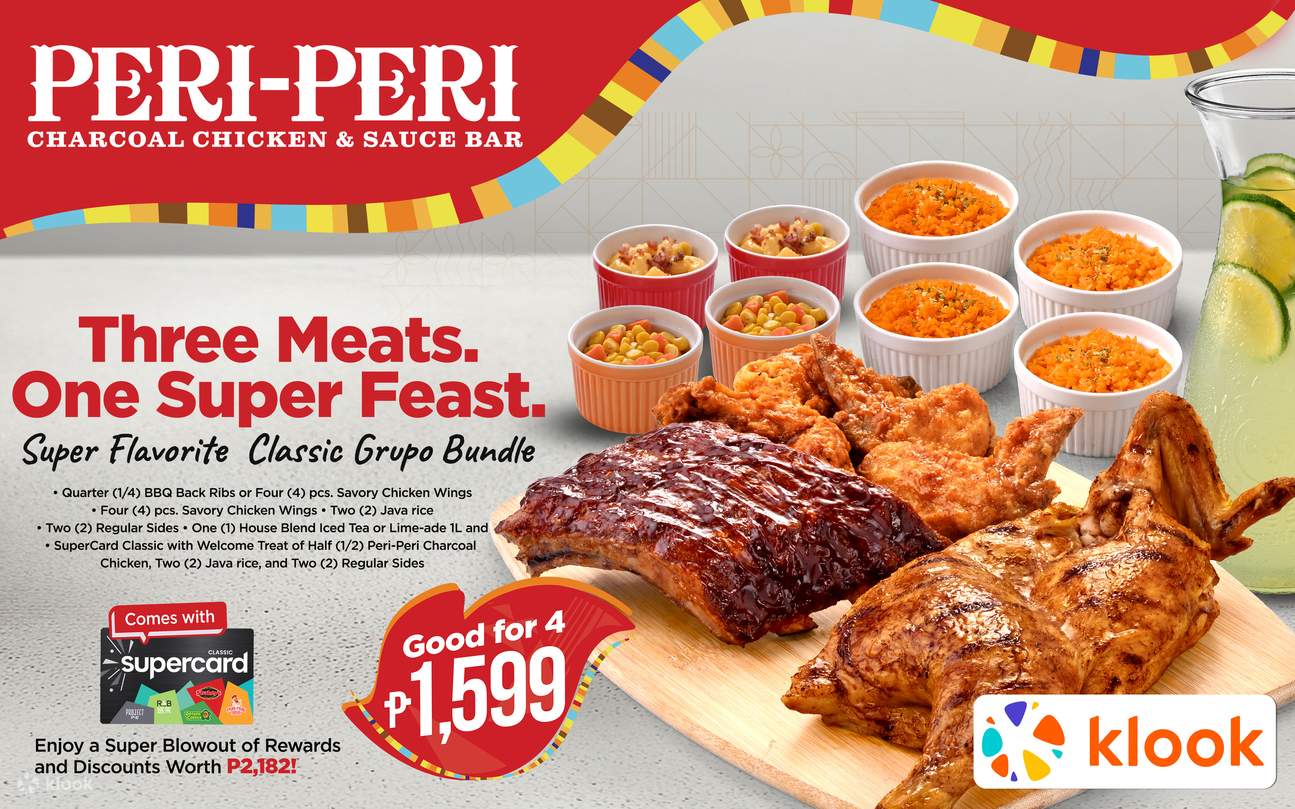 Peri-Peri Charcoal Chicken & Sauce Bar F&B Deals - Klook Philippines