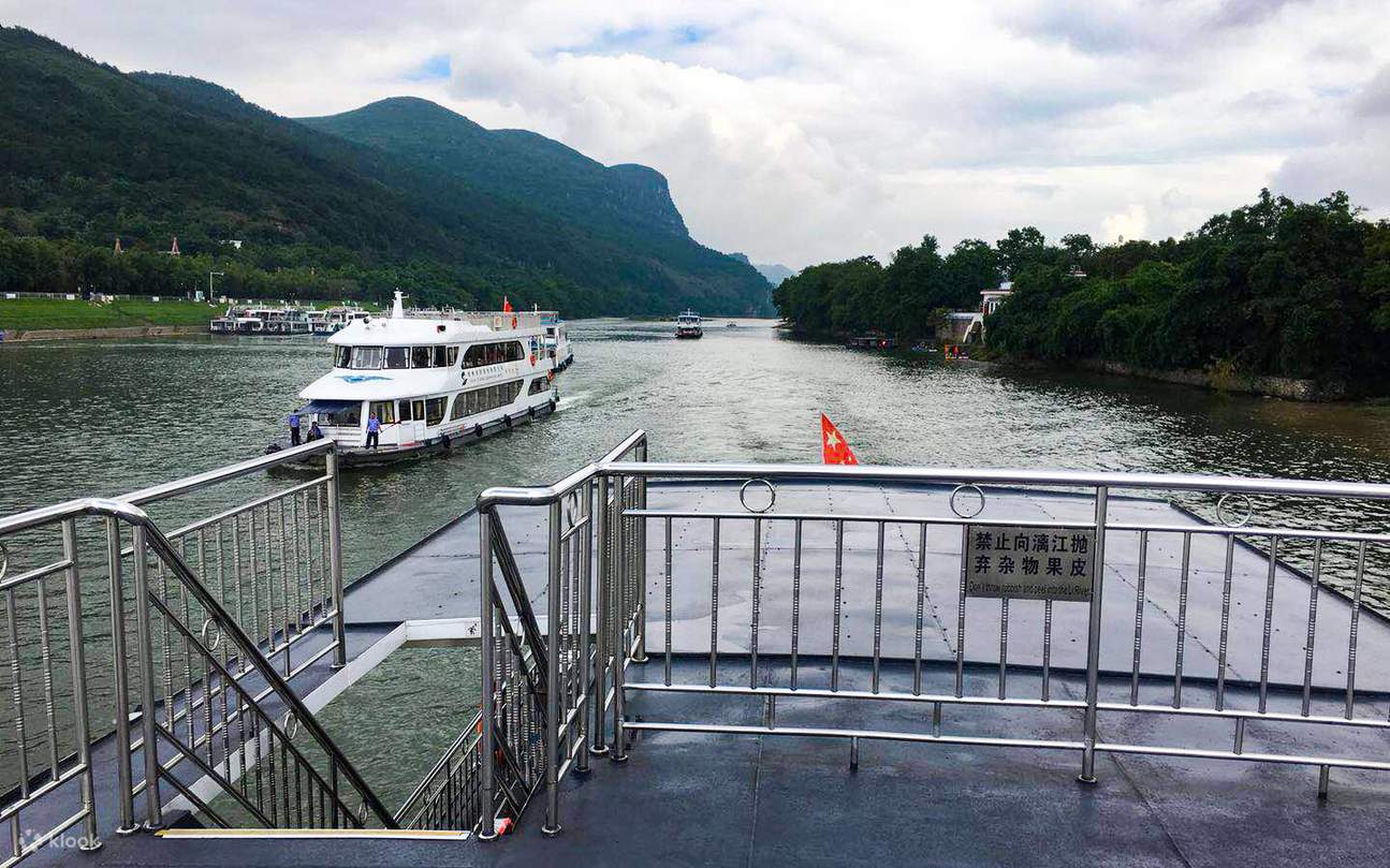 Pelayaran bintang 3 Sungai Guilin Li Sungai Yulong, tamasya pedesaan, pengalaman pertanian, tur ...