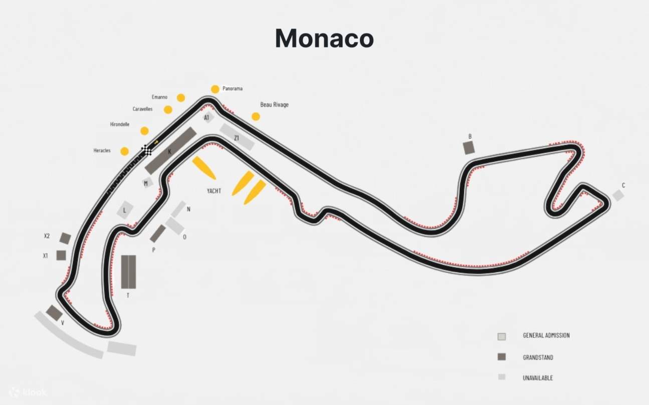 Formule 1 Monaco Grand Prix 2026 Ticket - Klook Nederland