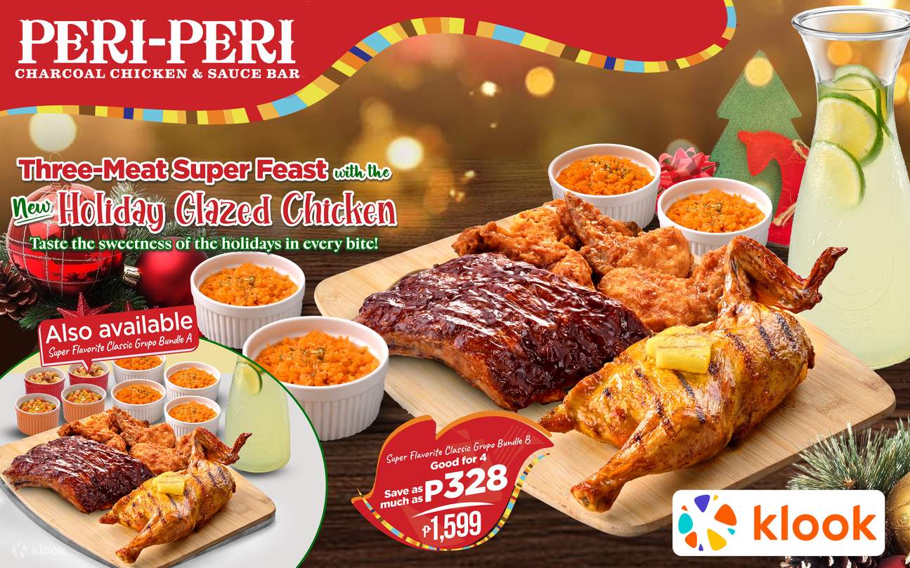 Peri-Peri Charcoal Chicken & Sauce Bar F&B Deals - Klook Philippines