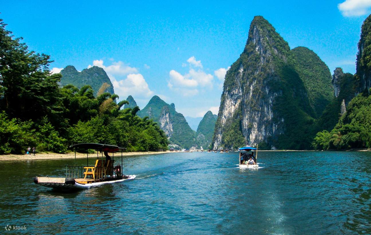 Pelayaran 3 bintang Sungai Guilin Li Sungai Yulong bersiar-siar ...