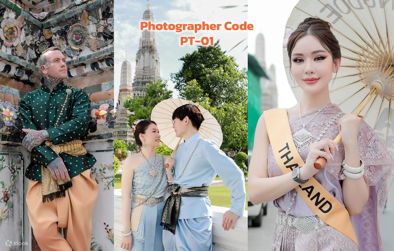 Thai Costume Photoshoot at Wat Arun: Bangkok, Thailand - Klook India