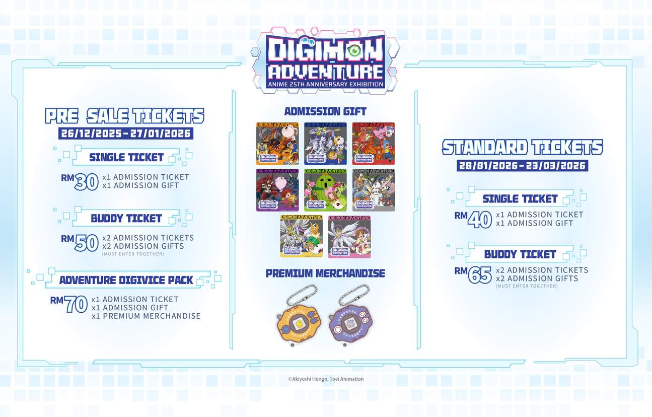 Digimon Adventure Anime 25th Anniversary Exhibition in Malaysia - Klook ...