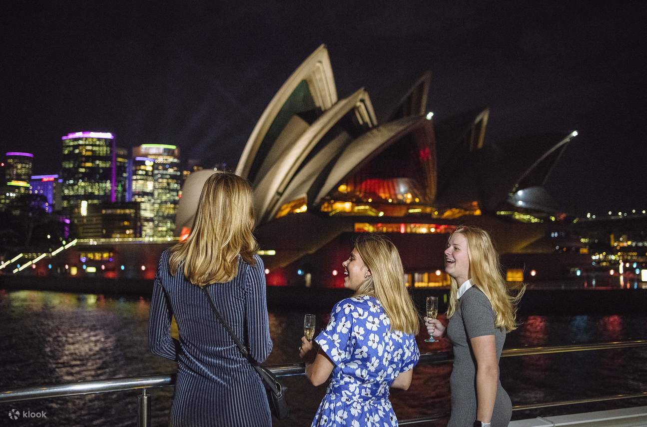 Vivid Lights Sydney Harbour Sightseeing Cruise by Captain Cook Cruises ...