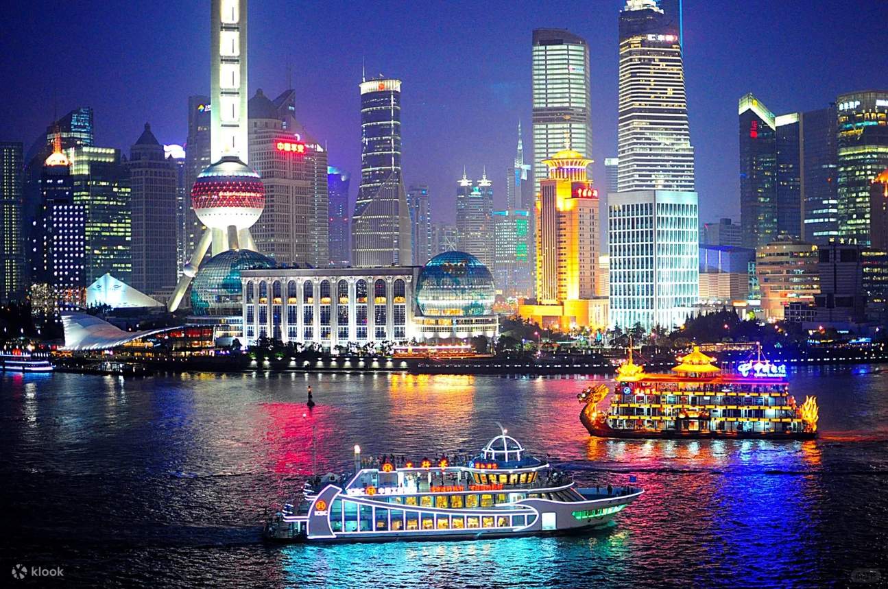 Shanghai Huangpu River Night Cruise Ticket + Buffet Lunch - Klook