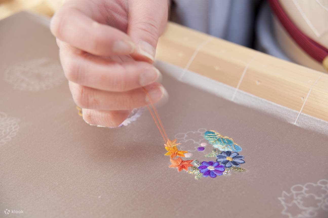 Traditional Kaga Embroidery Experience in Ishikawa, Kanazawa - Klook