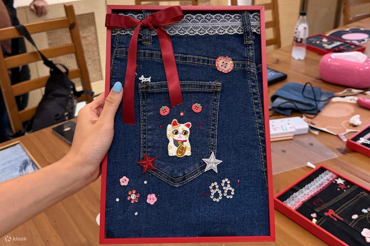 DIY Denim Frame with Bag Charm Workshop by Poison Studio - Klook