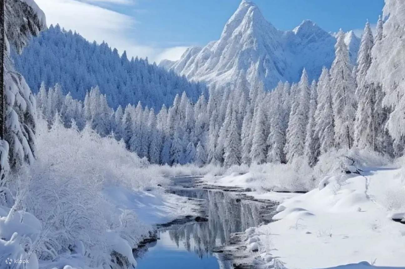 Lawatan 1 hari Dunia Ais dan Salji Bipenggou Sichuan Bipenggou (Air ...