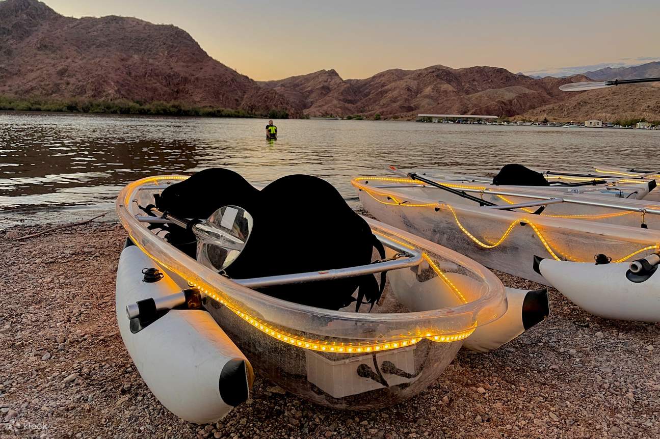 Las Vegas Neon Lights Clear-View Kayak Night Tour on the Colorado River ...