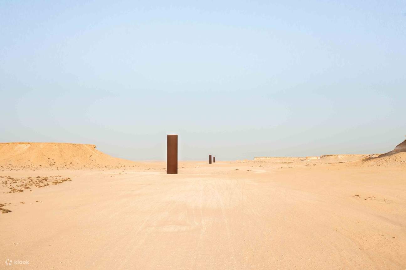 Doha West Qatar Richard Serra Sculpture, Mushroom Rock, Zekreet Tour ...