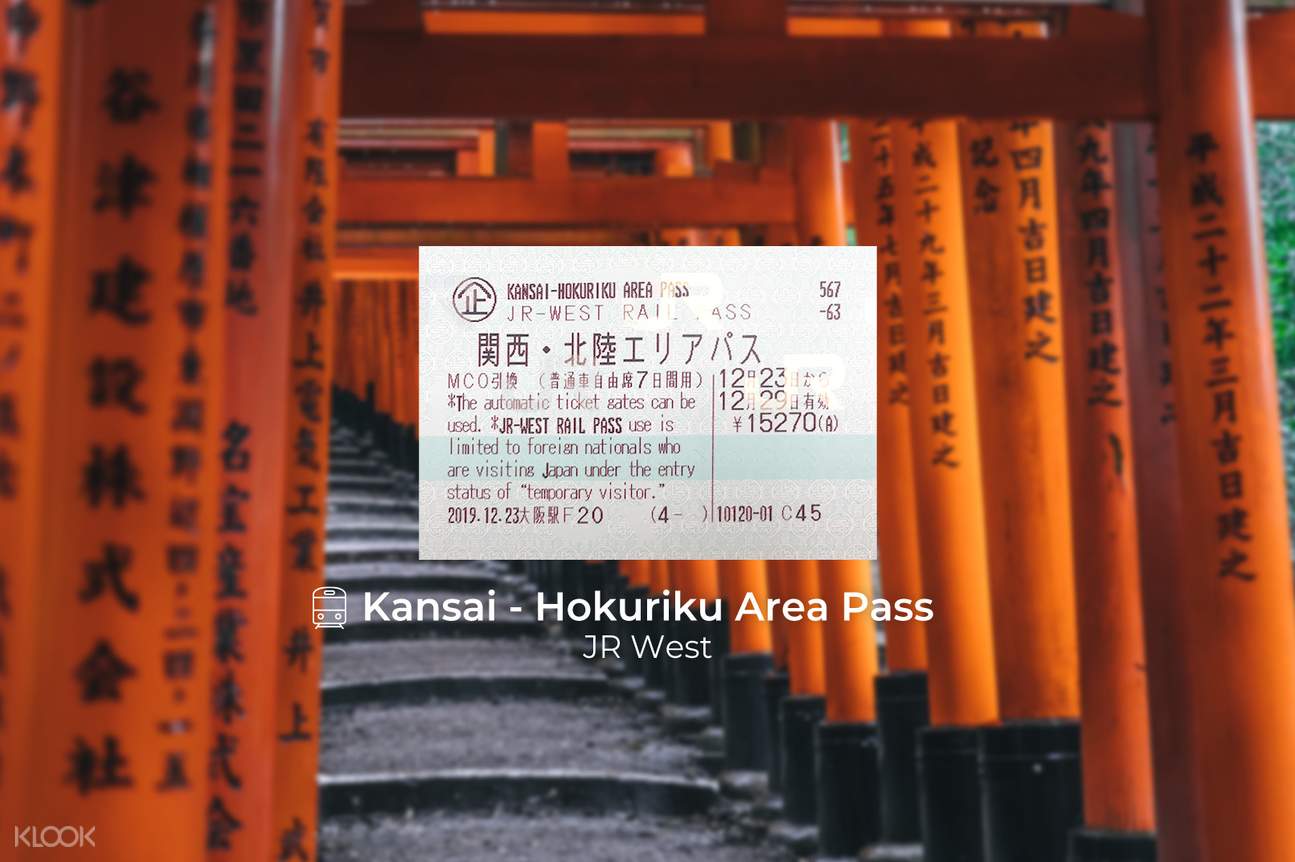 7 Day JR Kansai Hokuriku Area Pass - Klook Hong Kong