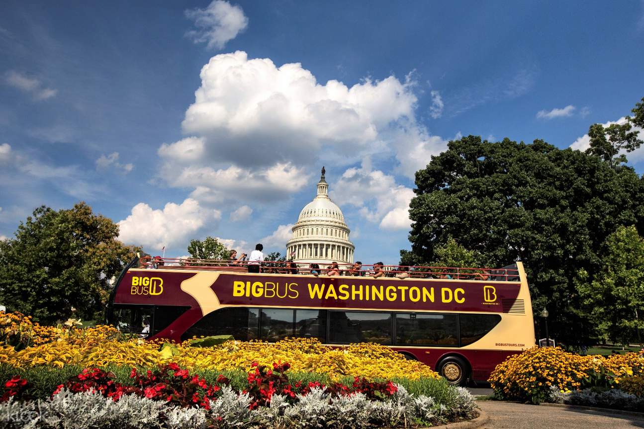 [SALE] Washington DC Big Bus Hop-On Hop-Off Tours (Open-Top) - Ticket KD