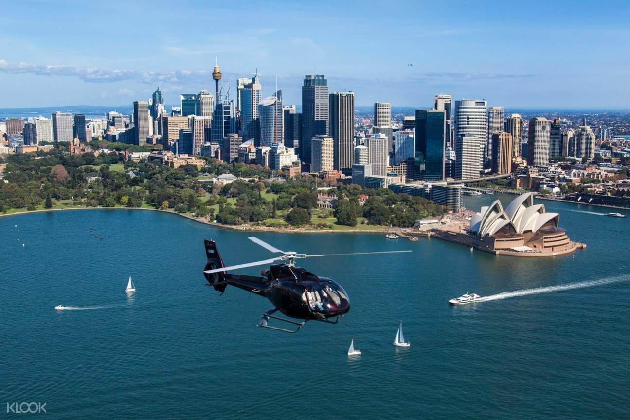 [SALE] Helicopter Tour Over Sydney Harbour with Hotel Transfers - Ticket KD