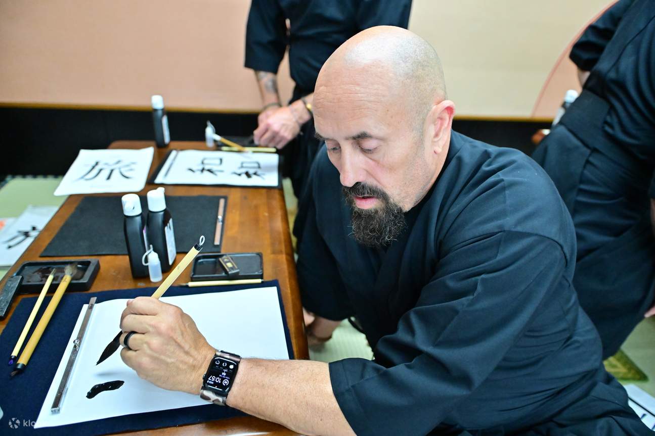 Learning Bushido and Zen at Samurai Calligraphy in Osaka - Klook