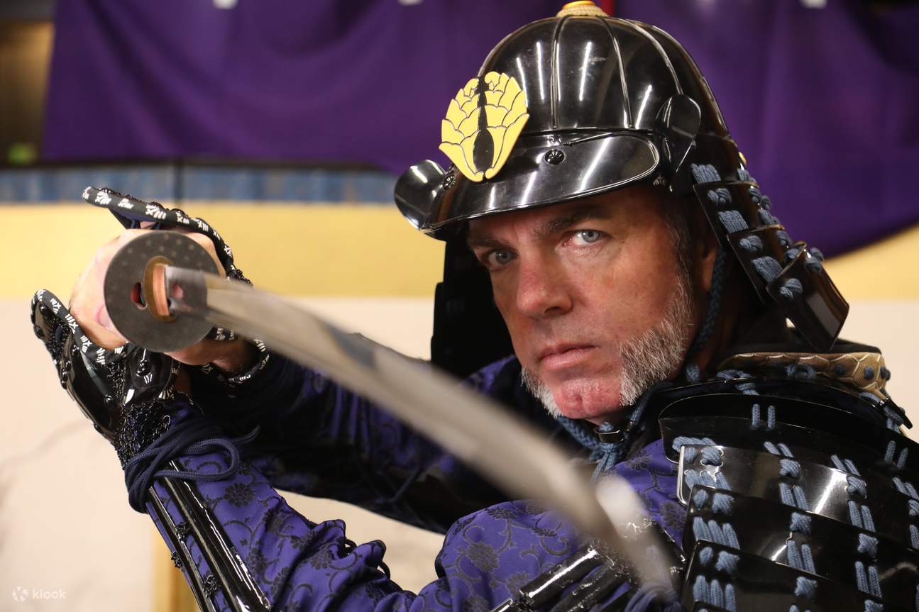 Bushido Armor Shooting and Samurai sword cutting near Osaka Castle ...