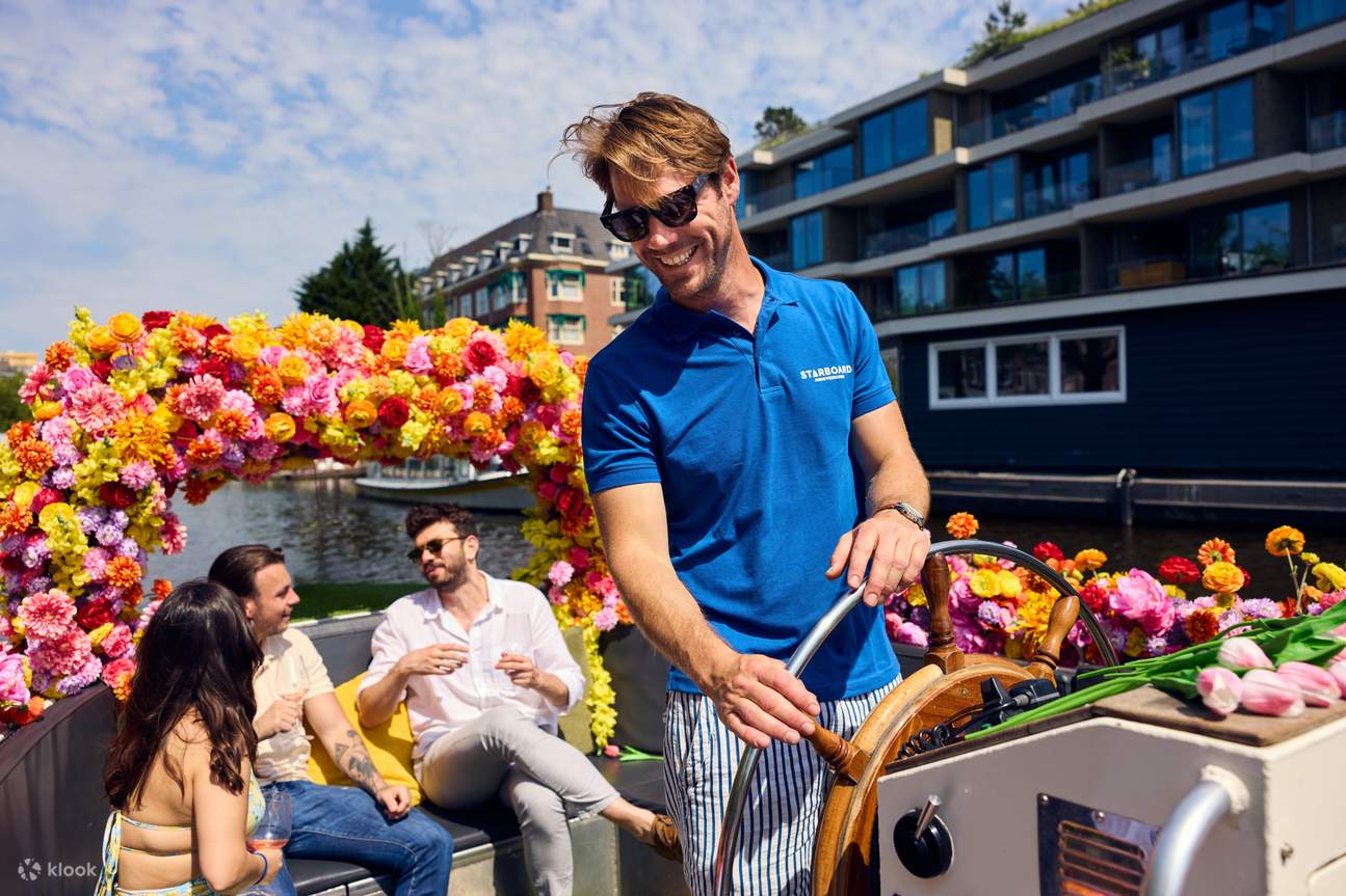 Flower Boat Canal Cruise with Local Guide in Amsterdam - Klook Australia