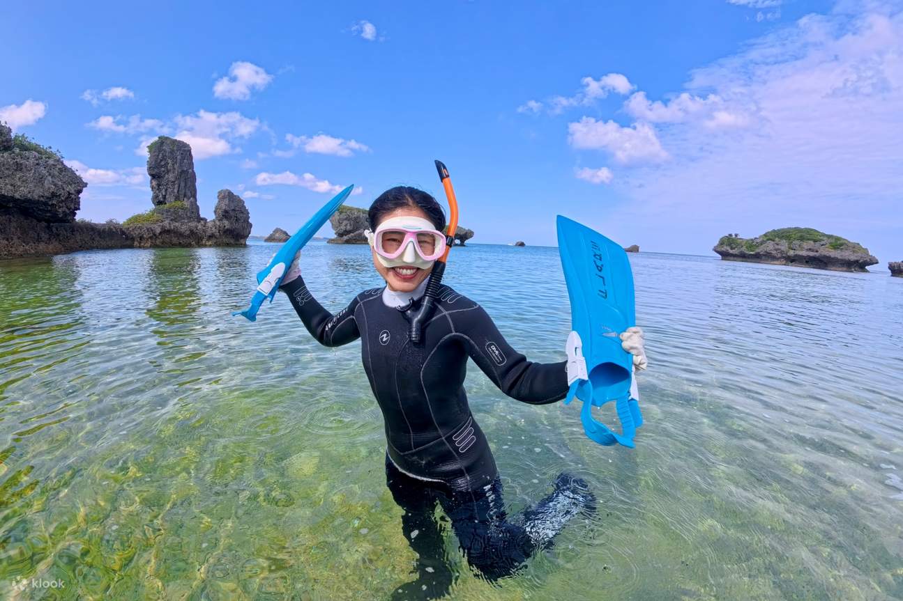 Okinawa Blue Cave Beach Entry Snorkeling & Introductory Freediving ...