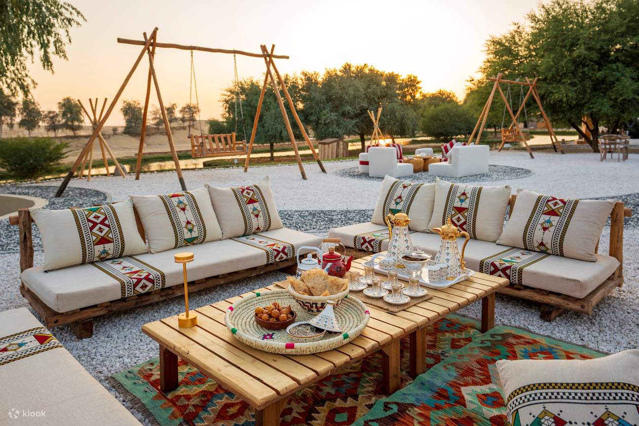 Dubai: Desert Afternoon High Tea at Al Marmoom Oasis - Klook Australia