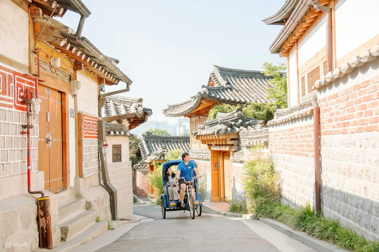 Seoul Pedicab Package Day Tour: Temple & Bakery & Chimaek & Healing - Klook